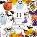 Halloween Party Clipart, Pumpkin Clipart, Witch, Bats, Ghost Clipart ...