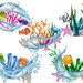 Colorful Fish Clipart, Abstract Fish Png, Summer Clipart, Sea Creatures ...