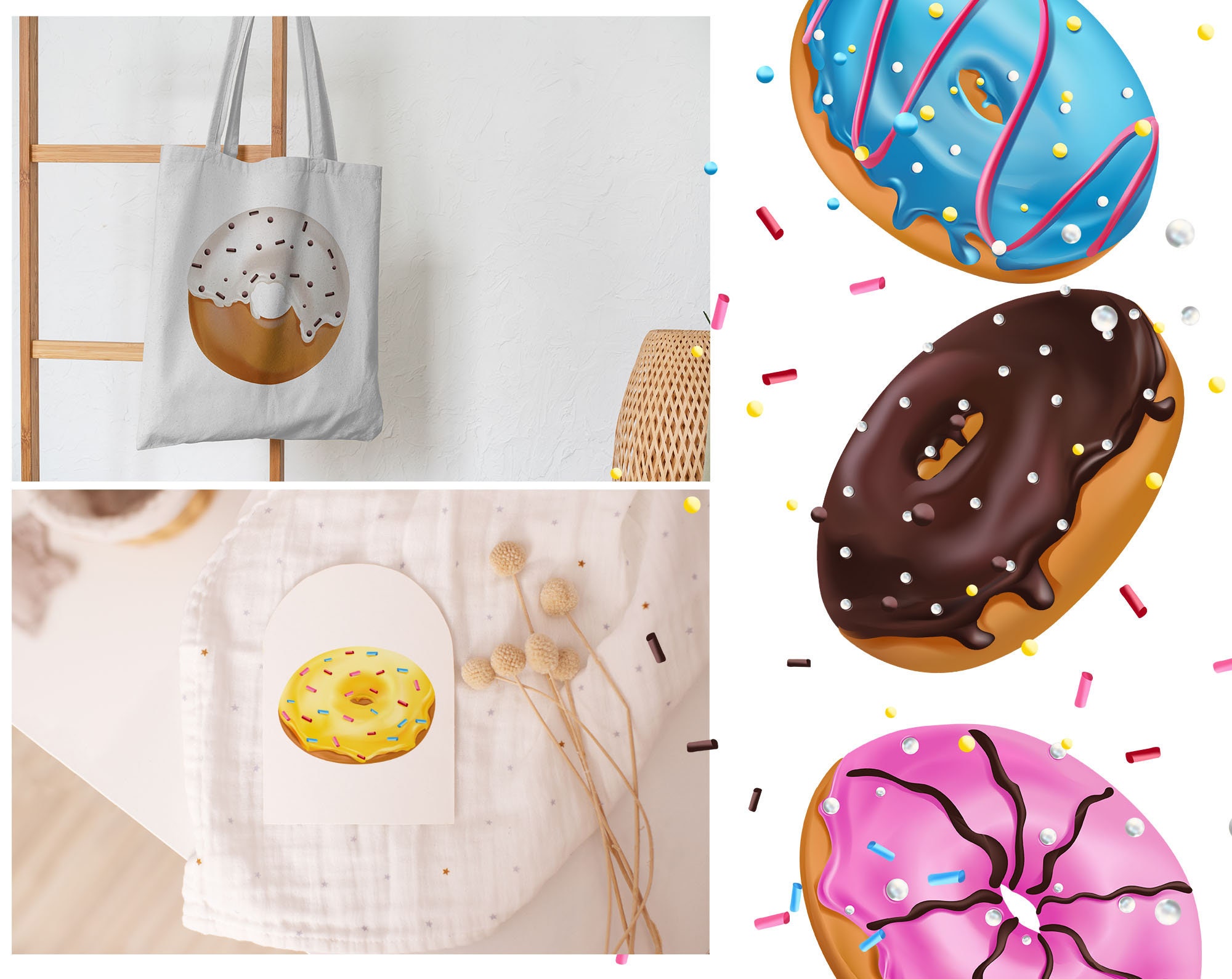 Donuts Clipart, Baking Clipart, Cake Clipart, Donut Art, Candy Clipart ...