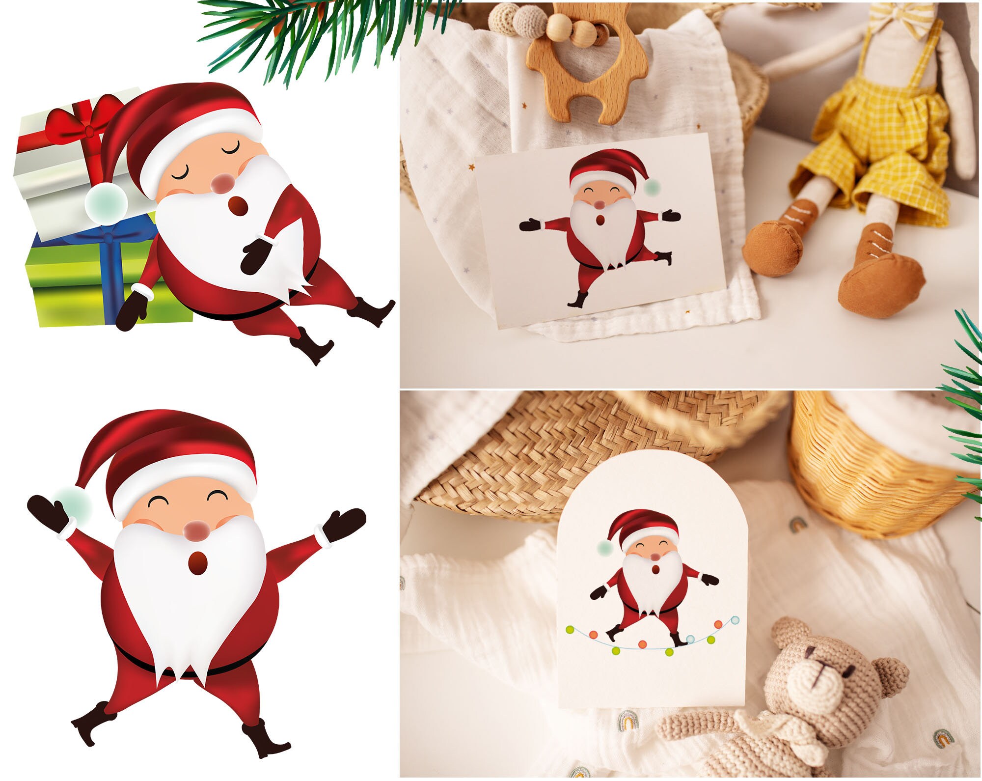 Santa Claus Clipart, Christmas Clipart, Happy Santa Png, Santa ...