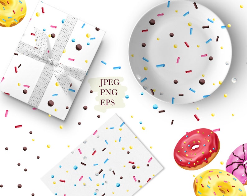 Donuts Clipart, Baking Clipart, Cake Clipart, Donut Art, Candy Clipart ...