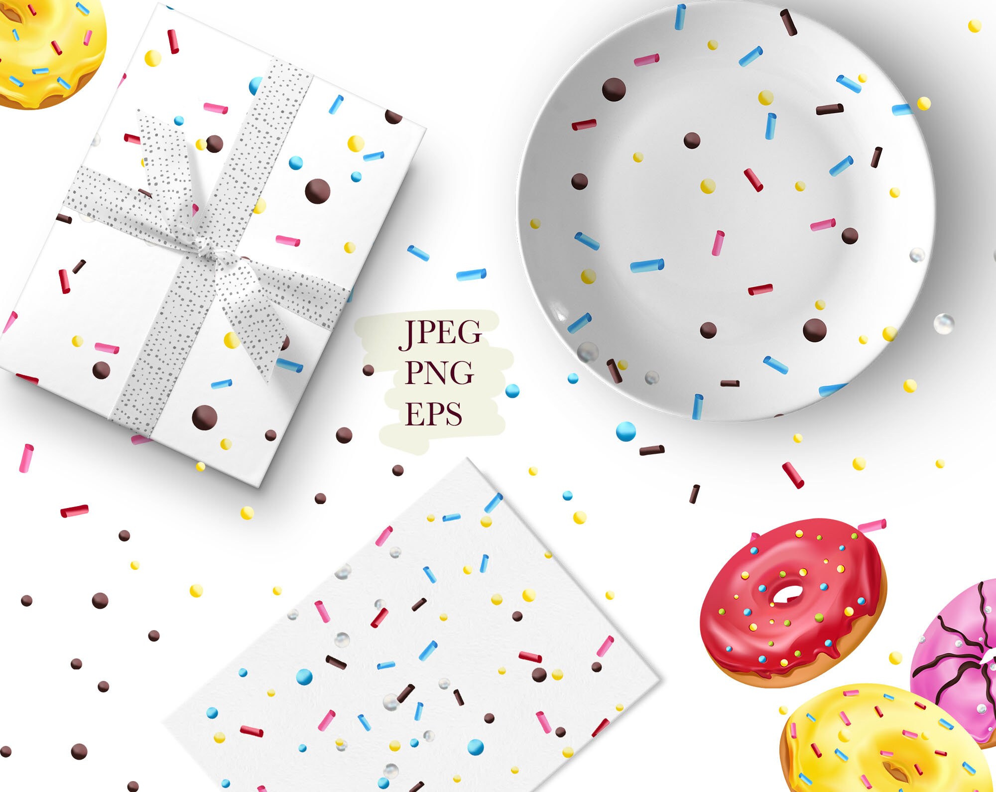 Donuts Clipart, Baking Clipart, Cake Clipart, Donut Art, Candy Clipart ...