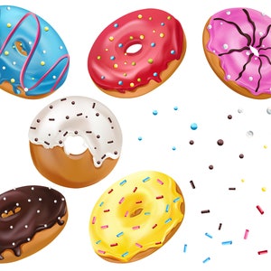 Donuts Clipart, Baking Clipart, Cake Clipart, Donut Art, Candy Clipart ...