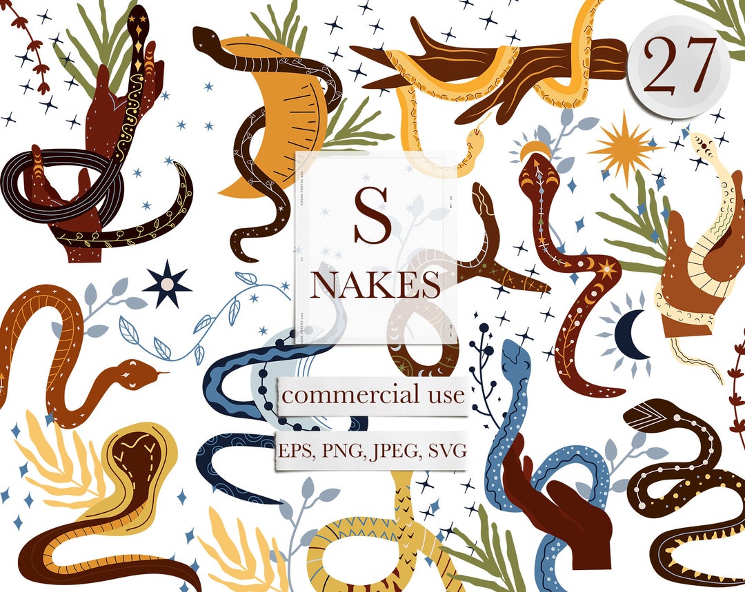 Serpiente svg, Cobra serpiente svg, Místico svg, Animal de la selva svg ...