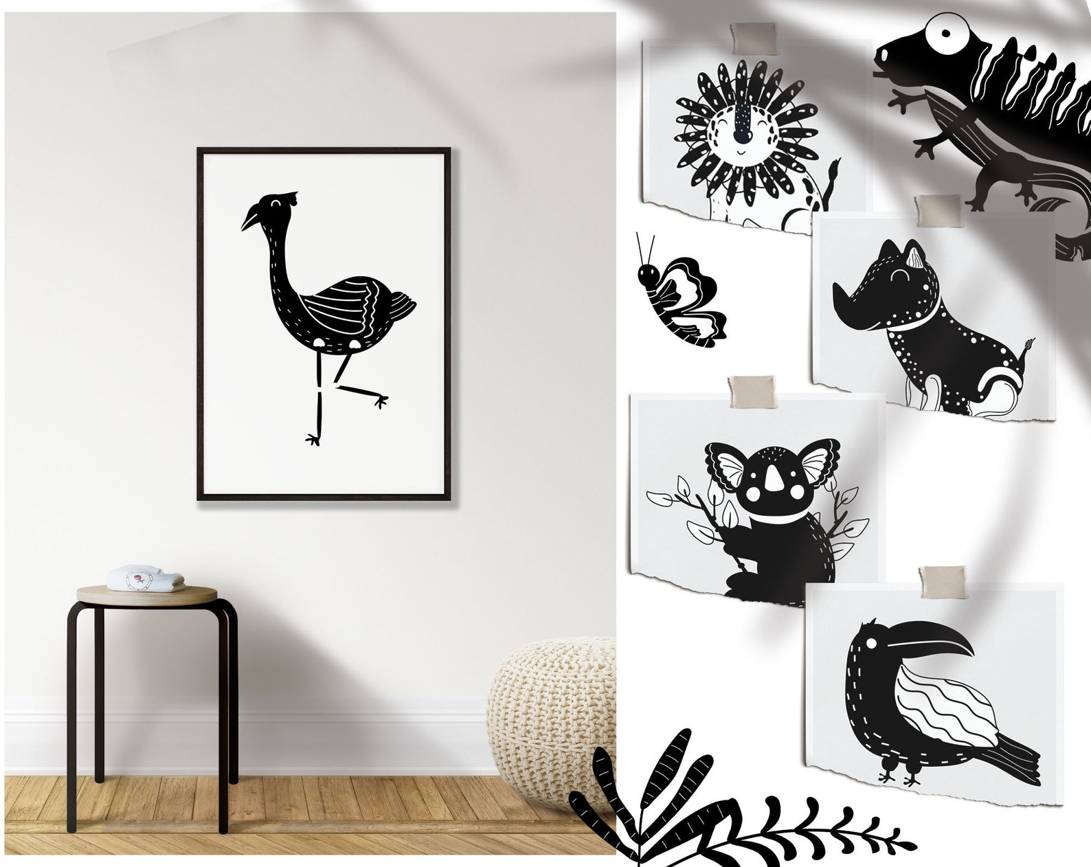 Jungle Animal Svg, Elephant Svg, Tiger Svg, Jungle Nursery, Flamingo ...