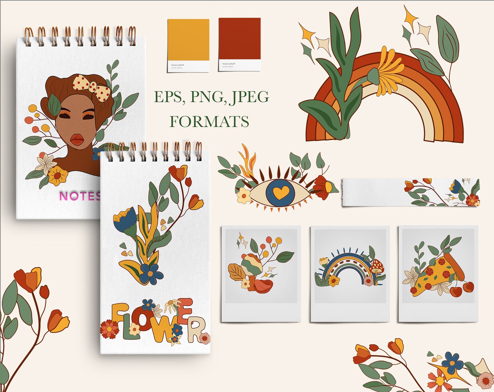 Groovy Baby Shower, Hippie Clipart, Hippie Soul Png, 70s Clipart, 90s ...