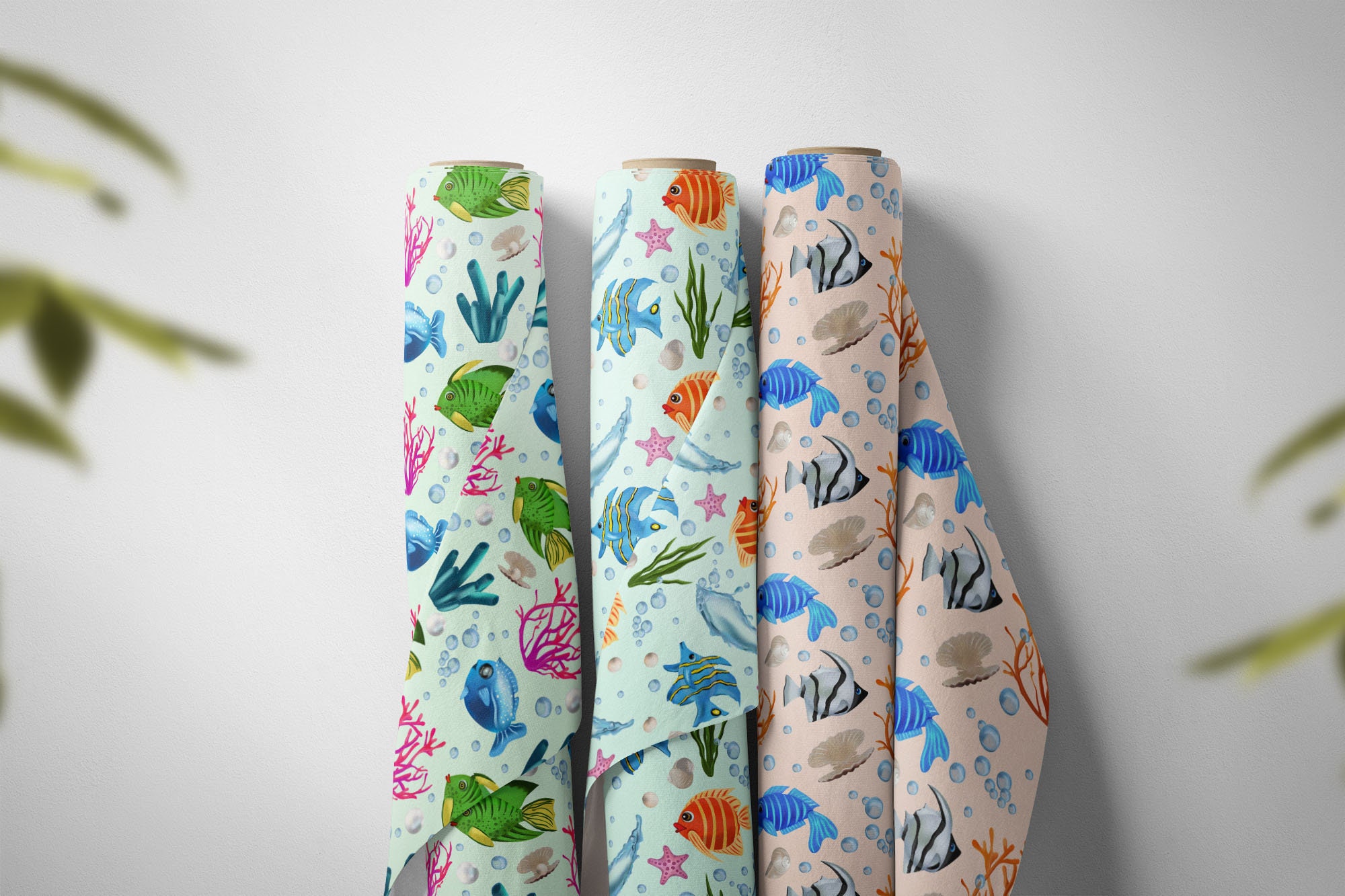 Tropical Fish Print Clipart, Colorful Fishing Pattern Png, Ocean ...