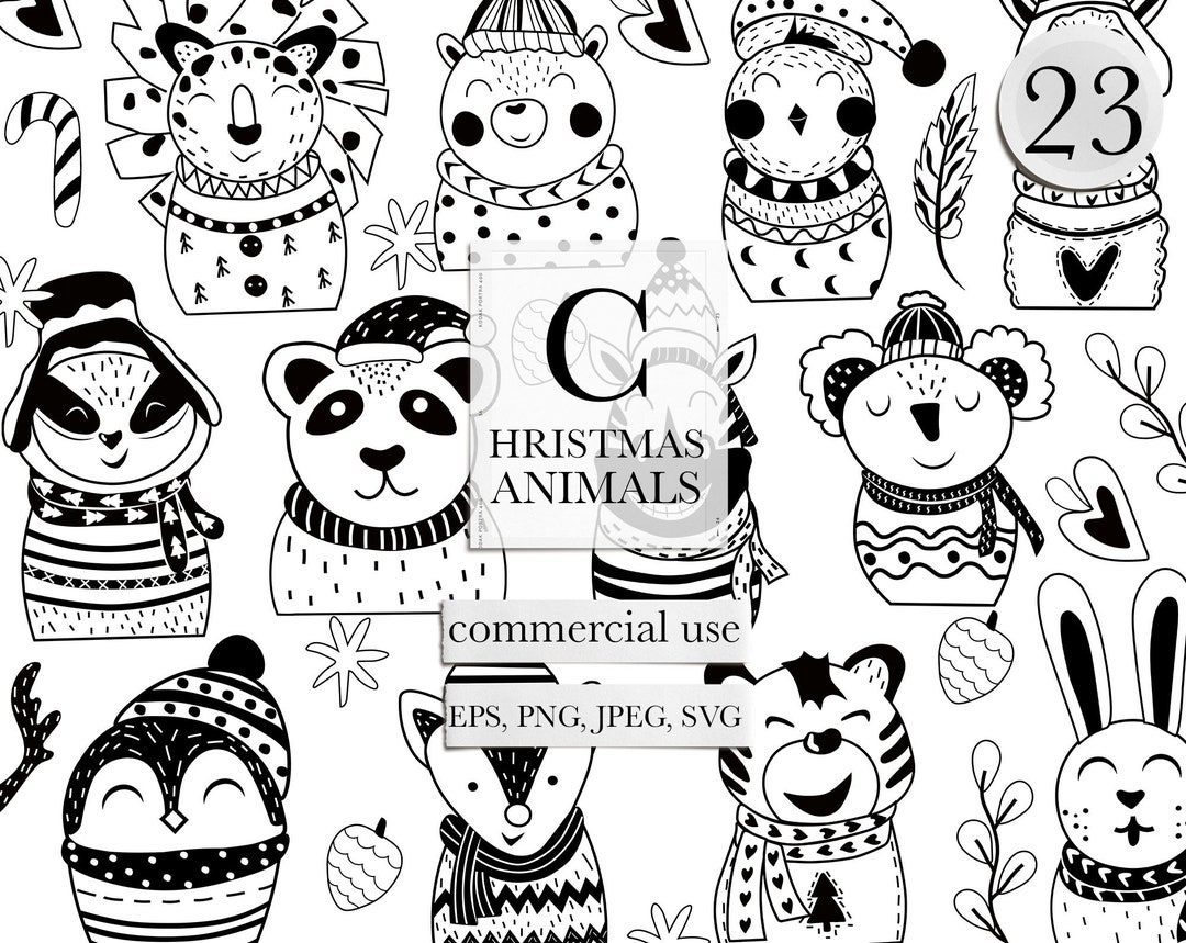 Woodland Animals Svg, Lion Svg, Tiger Svg, Cozy Season Jungle Animal ...