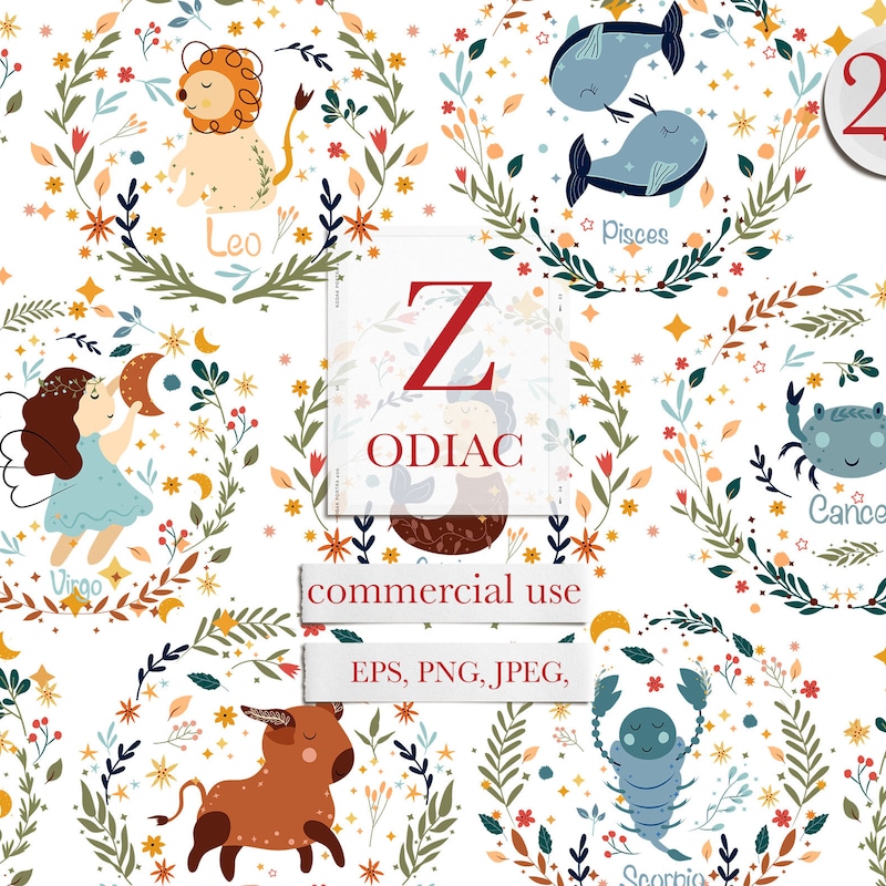 Zodiac Stickers - Etsy