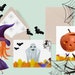 Halloween Party Clipart, Pumpkin Clipart, Witch, Bats, Ghost Clipart ...