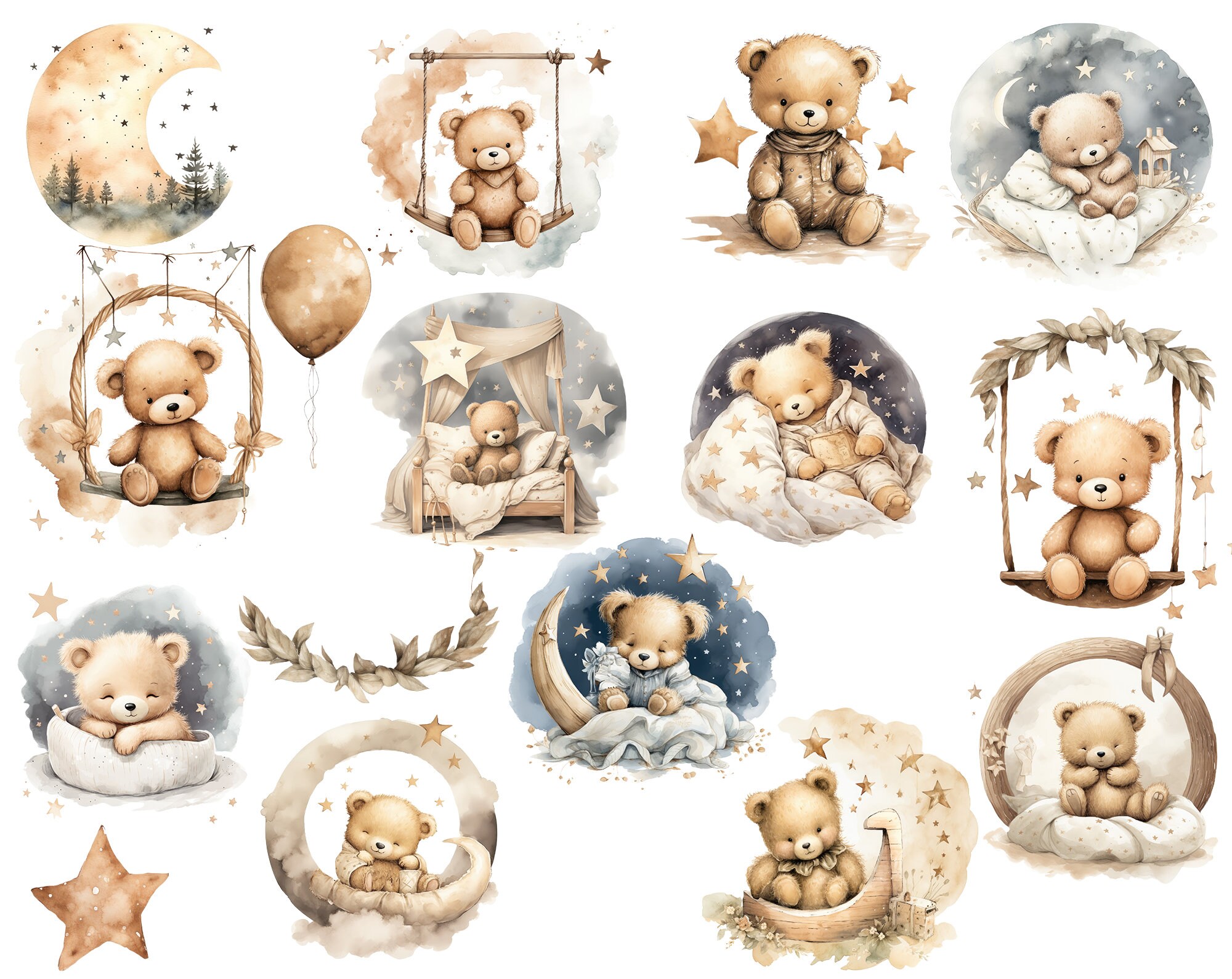 Teddy bear png, kawaii clipart, Balloon clipart, Teddy bear clipart ...