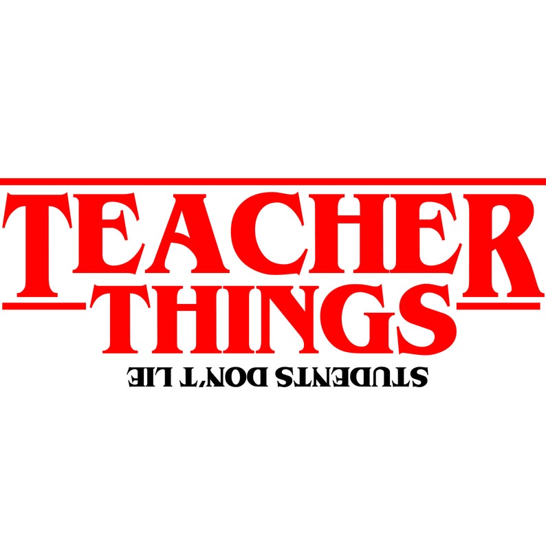 Teacher Things Stranger Things Back to School Digital - Etsy