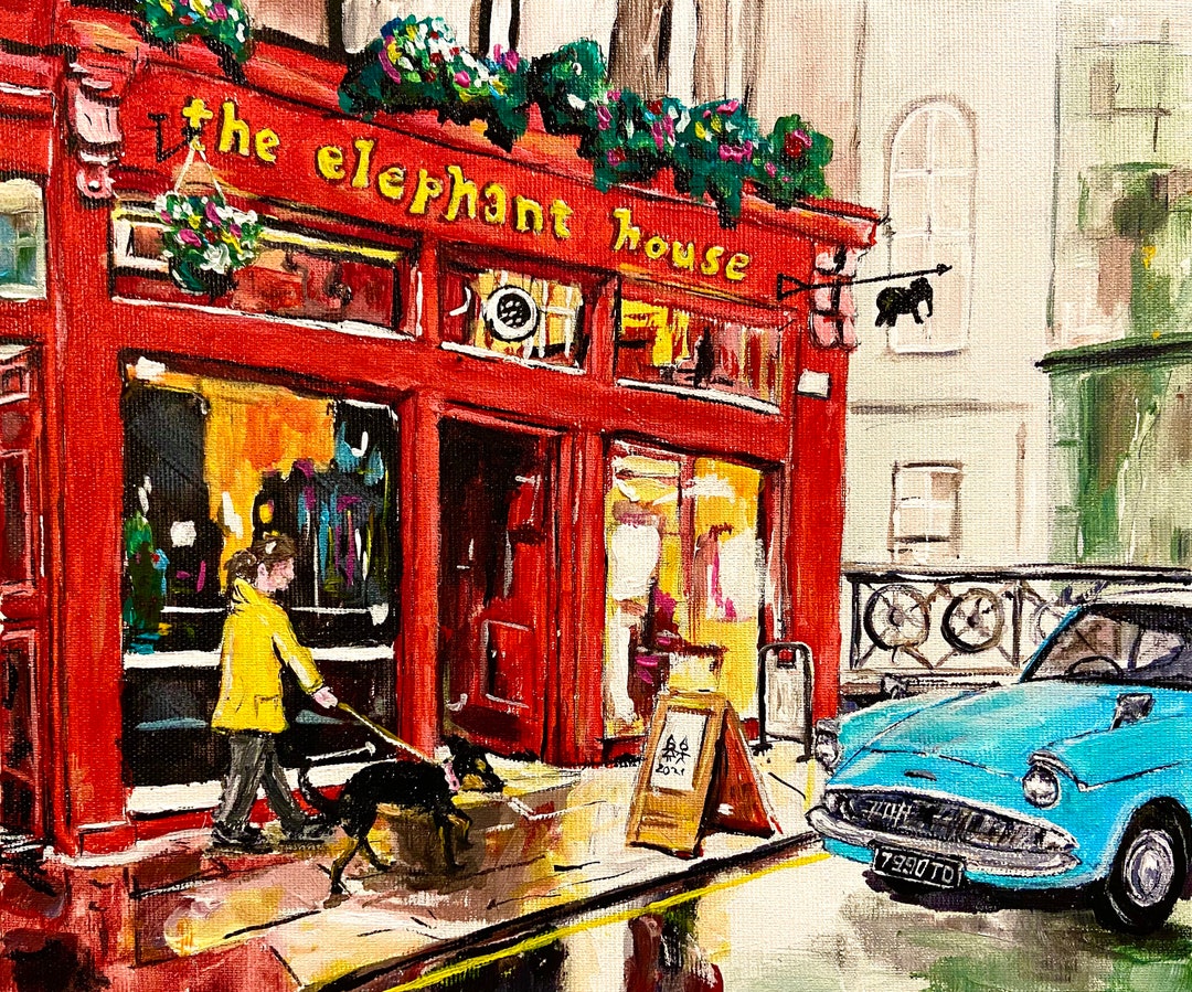 The Elephant House, Edinburgh Print Incl 10x8 Mount Scottish Wall Art ...