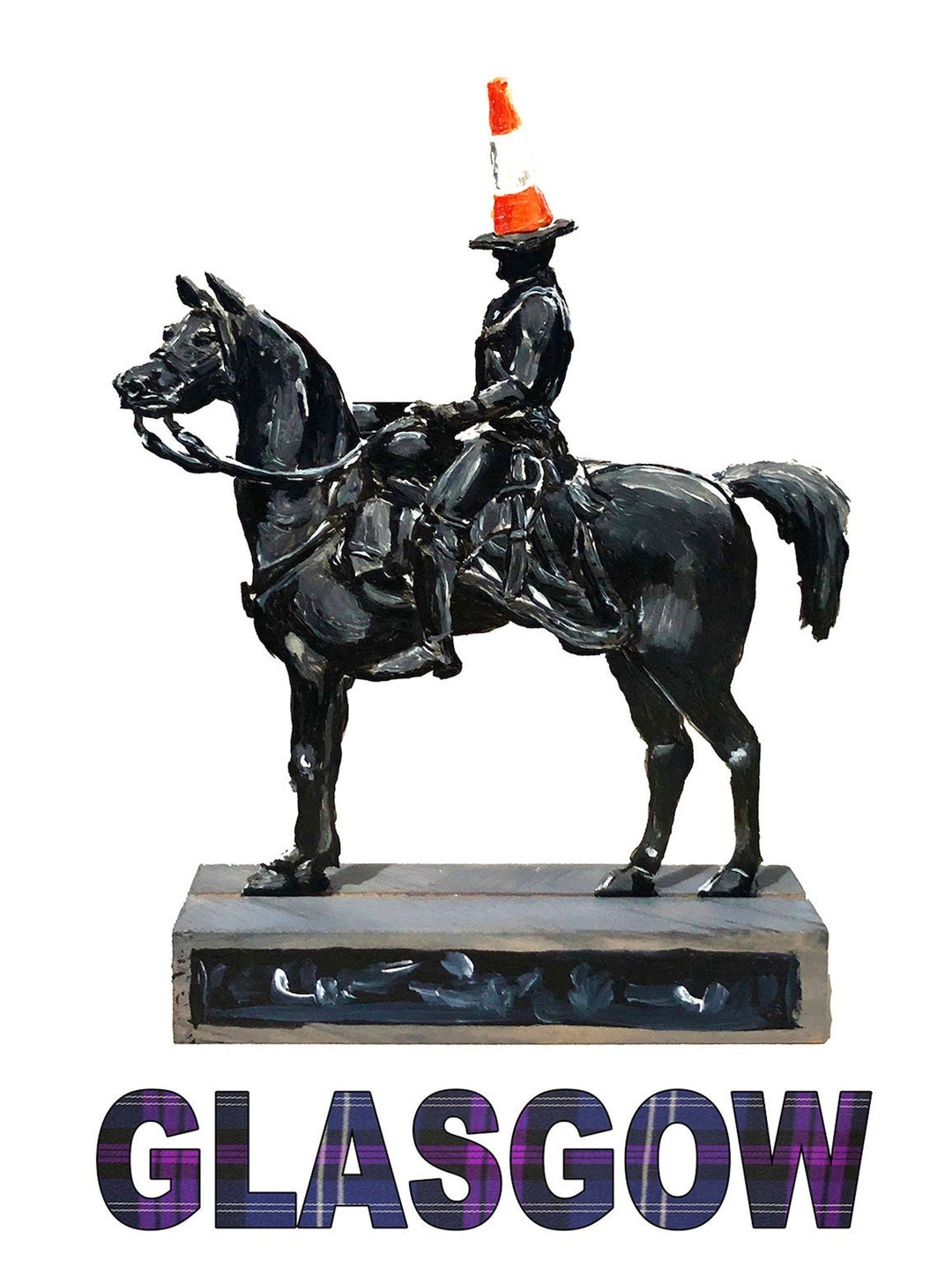 The Duke of Wellington, Glasgow | Print Black 10x8mount Incl. Scotland ...