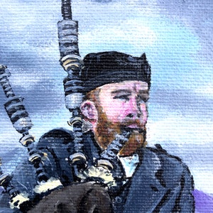 Isle of Skye Tartan Piper Print (incl 10x8 Mount) Abstract Scottish ...