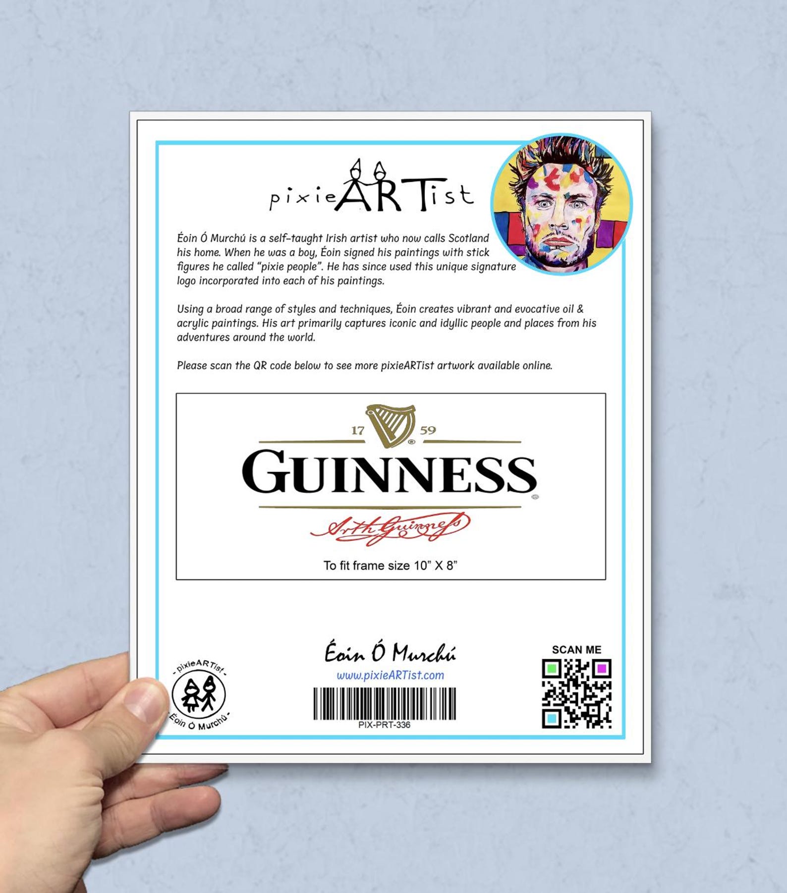 Guinness Print: Irish Stout Beer Pub Wall Art (10x8 Mounted) - Etsy