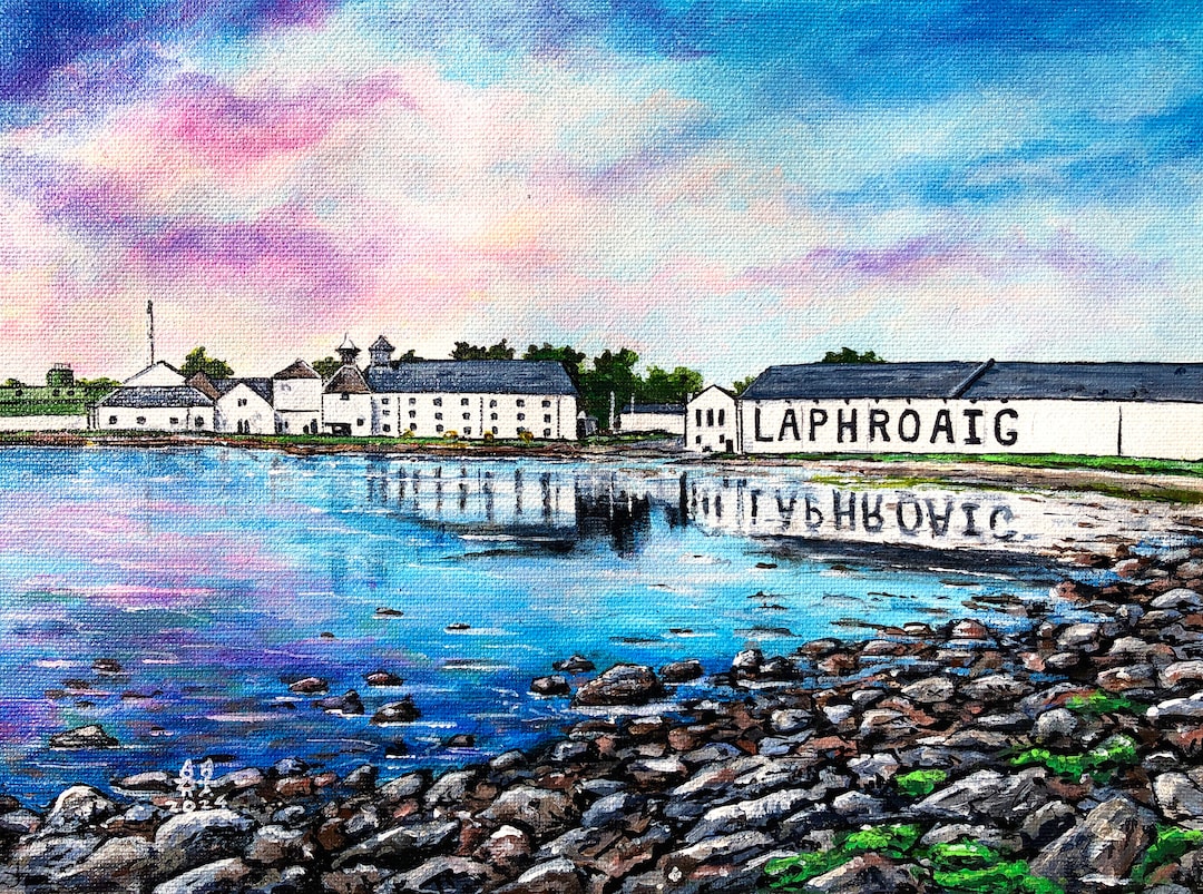Laphroaig Distillery, Isle of Islay Print Incl 10x8 Mount Wall Art ...