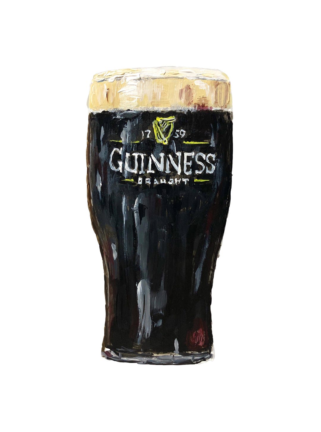 Guinness Print: Irish Stout Beer Pub Wall Art (10x8 Mounted) - Etsy