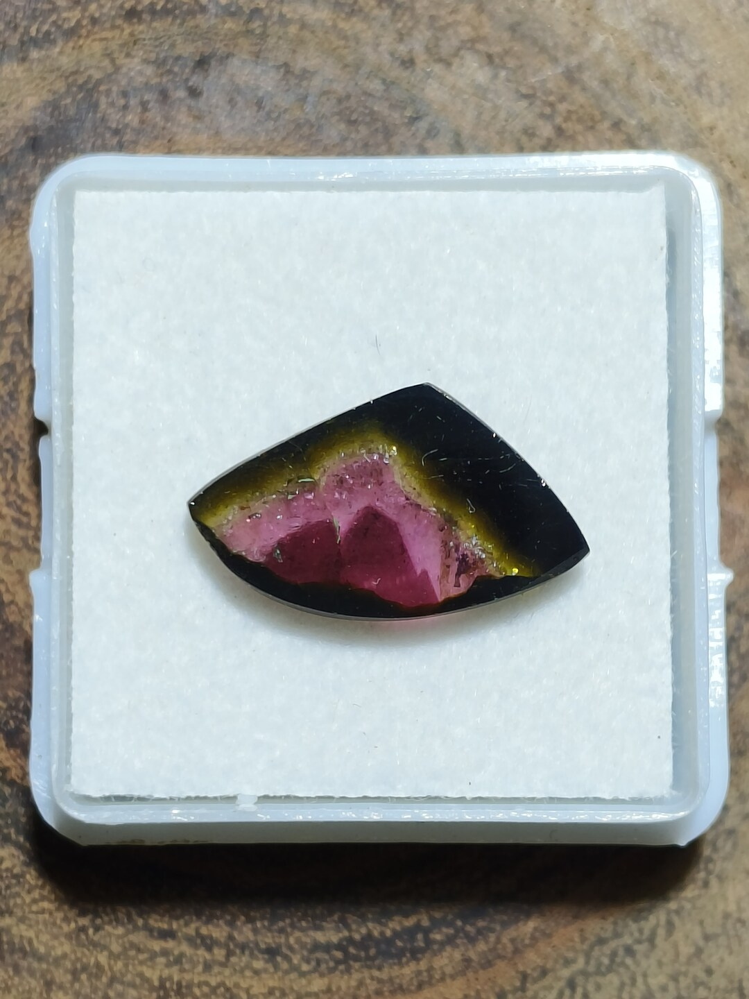 Natural Tourmaline Watermelon Slice Loose Gemstone - Etsy