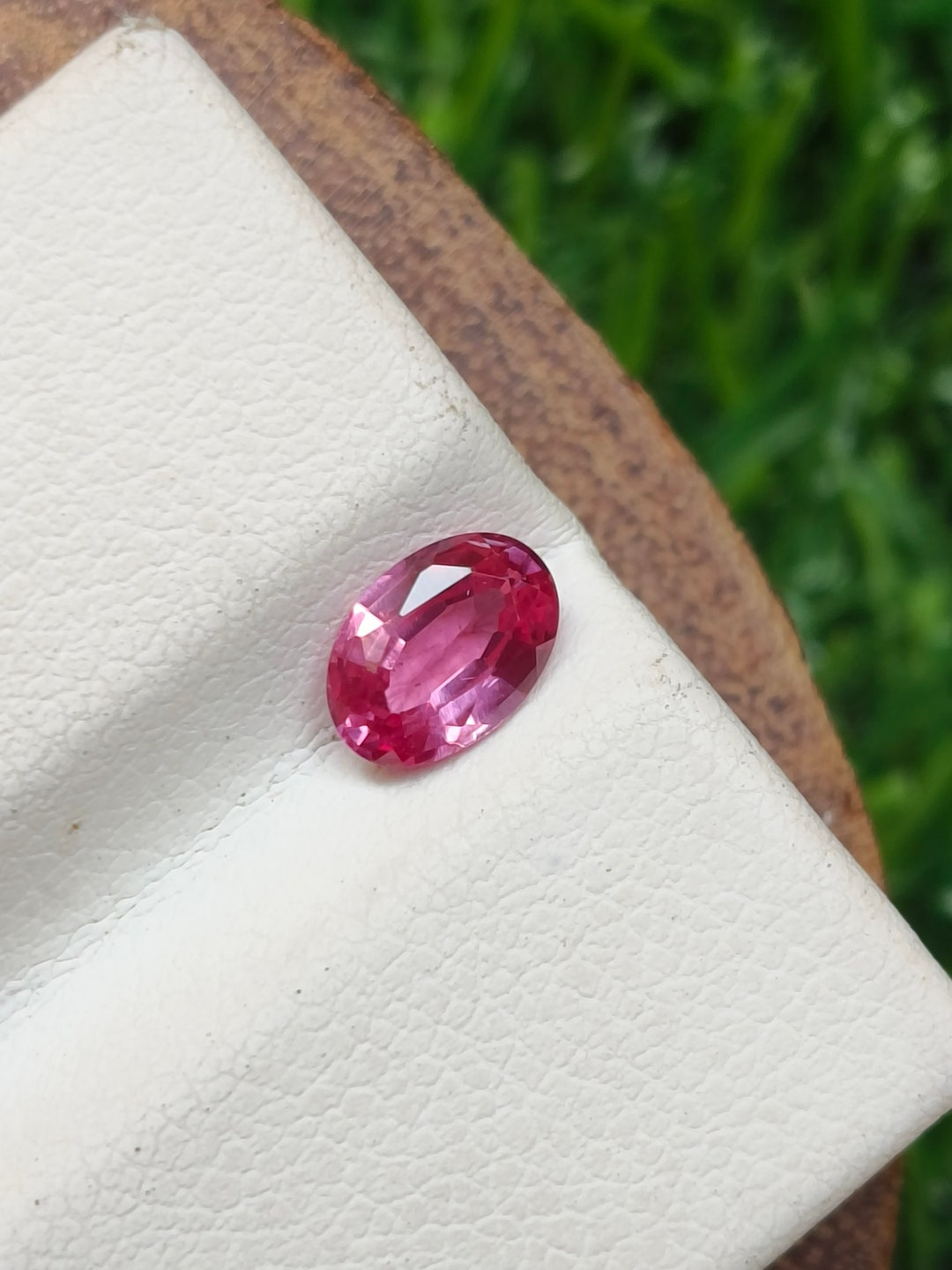Faceted Oval Ruby Gemstone: 0.77 Carat Loose Stone (6.49X4.56X2.75 MM ...