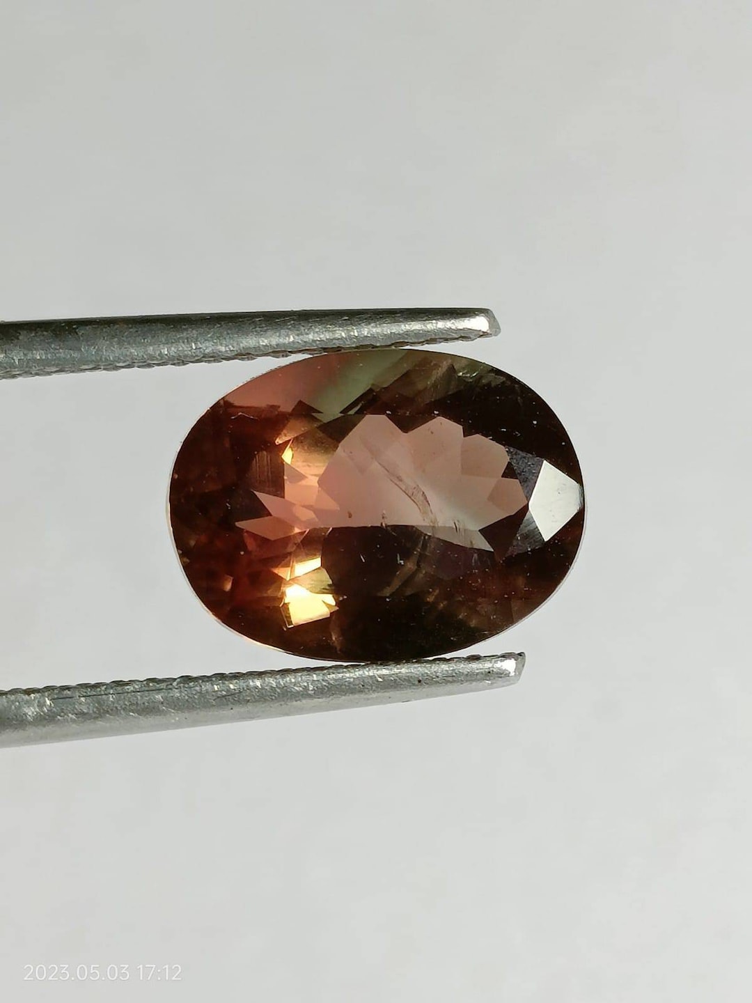 Wonderful Bi - Color Natural Oregon Sunstone Faceted Oval Shape 9.8X7 ...