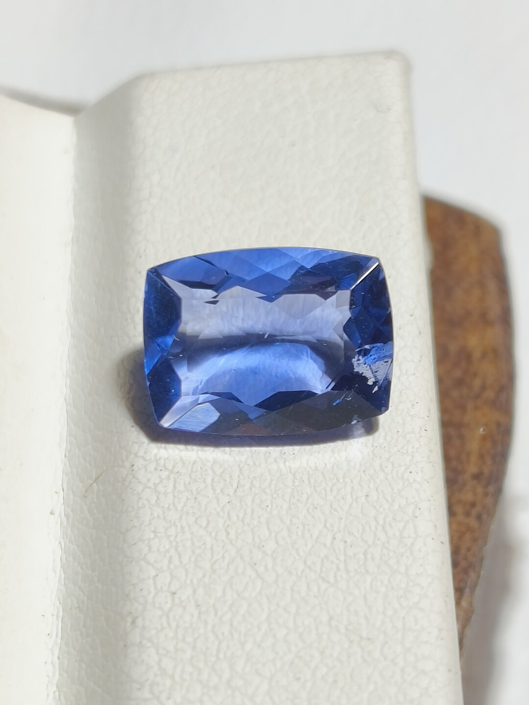 Natural Color Change Fluorite Gemstone: Faceted Cushion Cut, 3.10 Carat ...