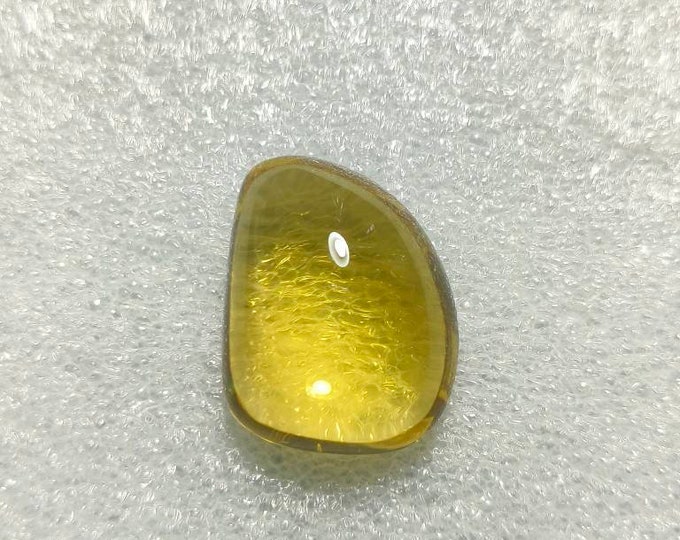 Extremely Rare Natural White Topaz Cat's Eye Cabochon Oval Shape ...