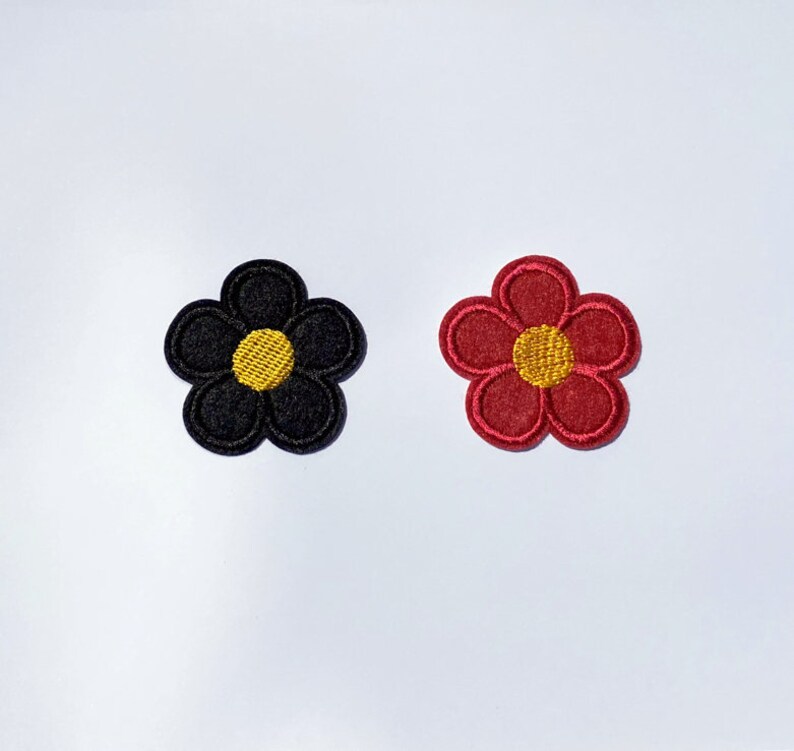 Flower Patches 50mm Embroidered Flowers Choice of 14 - Etsy