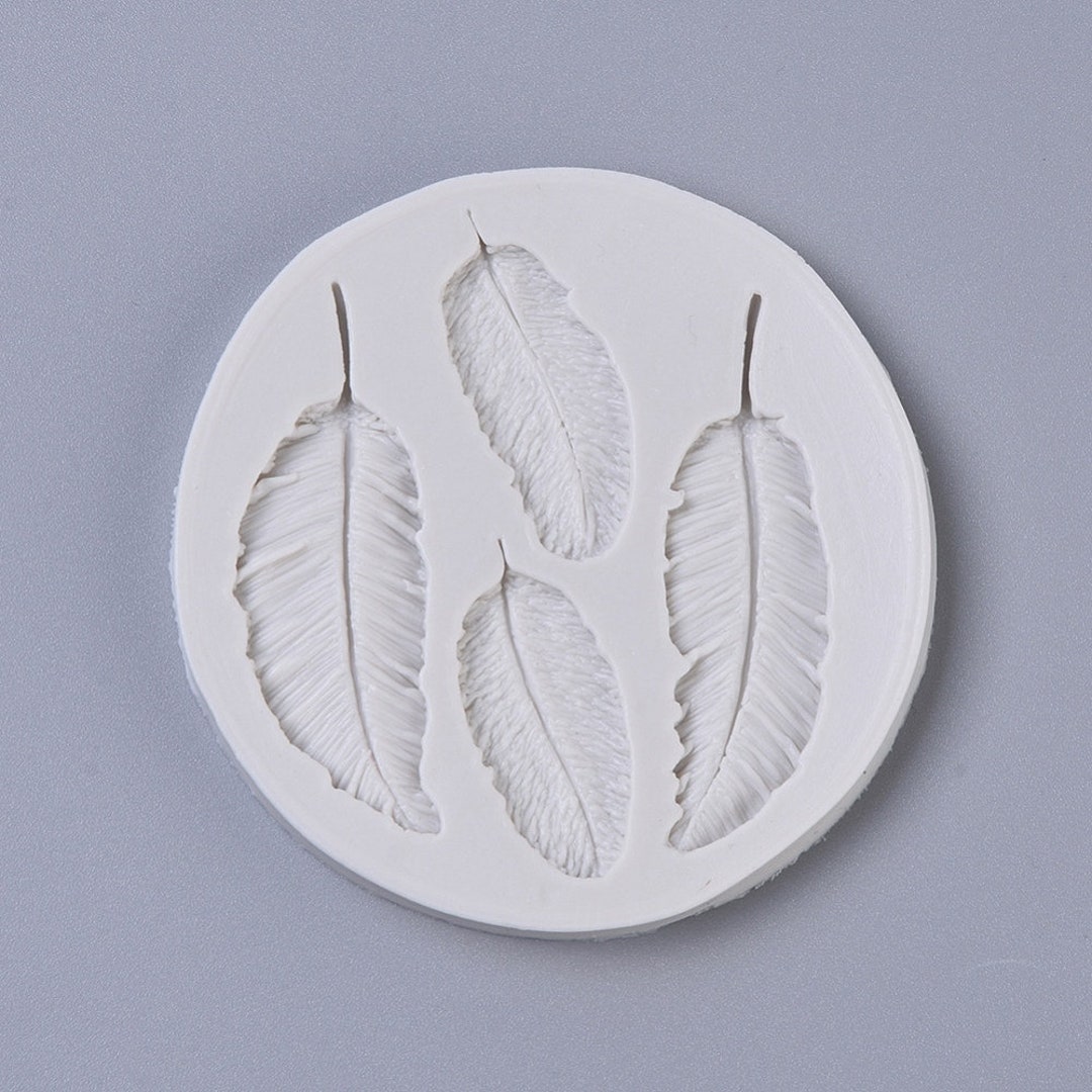 Feather Mould, Versatile Food Safe & Resin Mould, Silicone Casting Mold ...