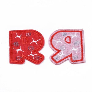 Alphabet Letter Patch, A-Z Patches, Embroidered 40mm Appliques, Iron on ...