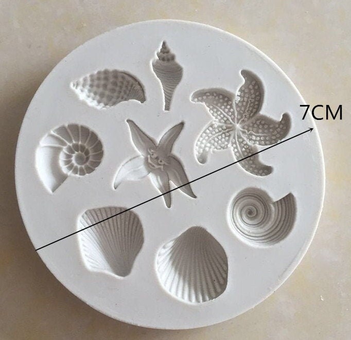 Sea Shells & Starfish Mould Versatile Food and Resin Safe - Etsy