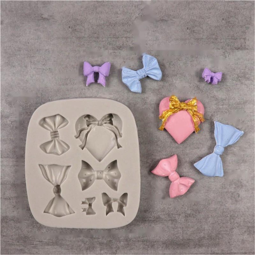 Bow Mould, Ribbon Bow Tie Mold, Versatile Silicone Food Safe & Resin ...