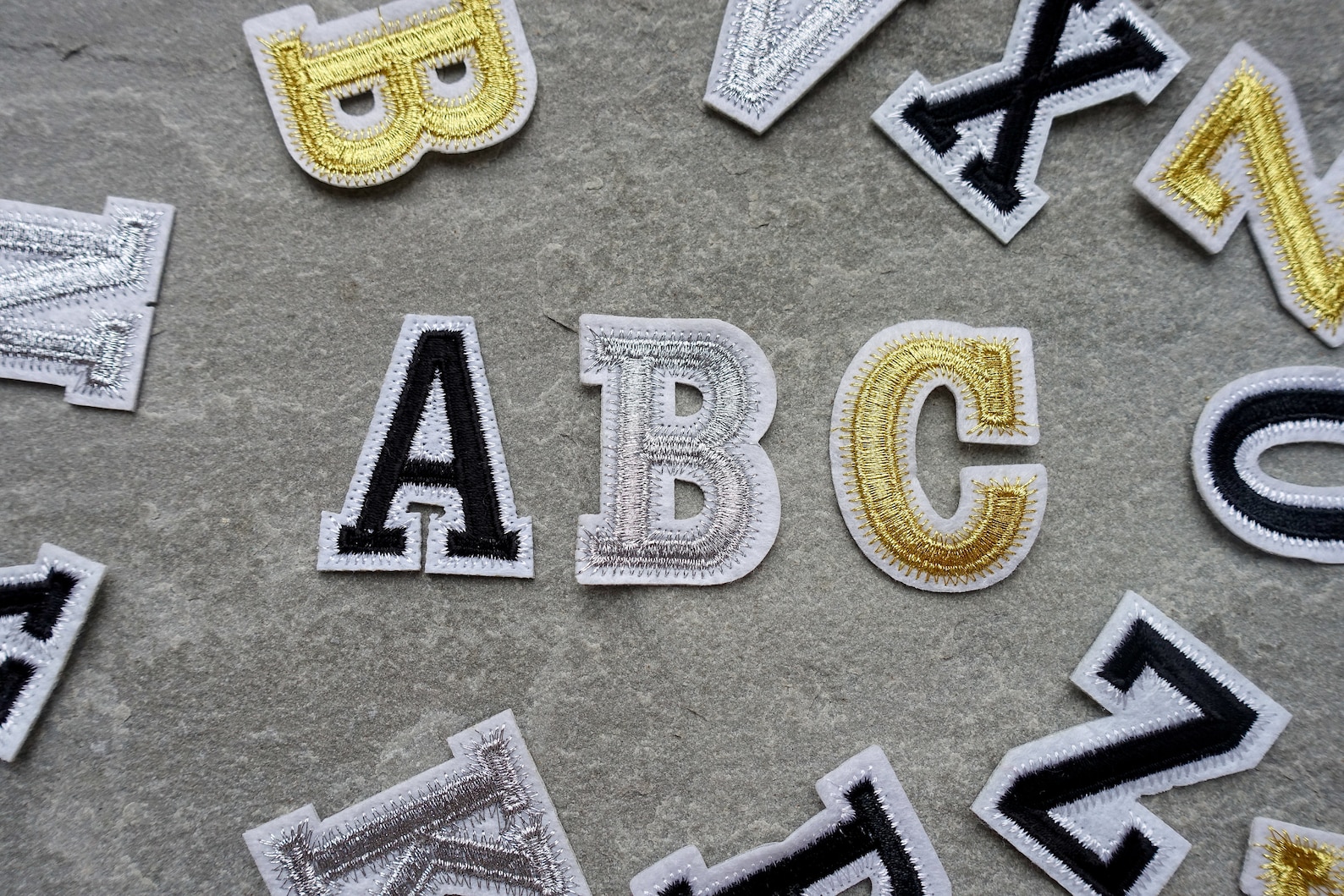 A to Z Alphabet Patch Embroidered Letter Applique 45 Mm | Etsy UK