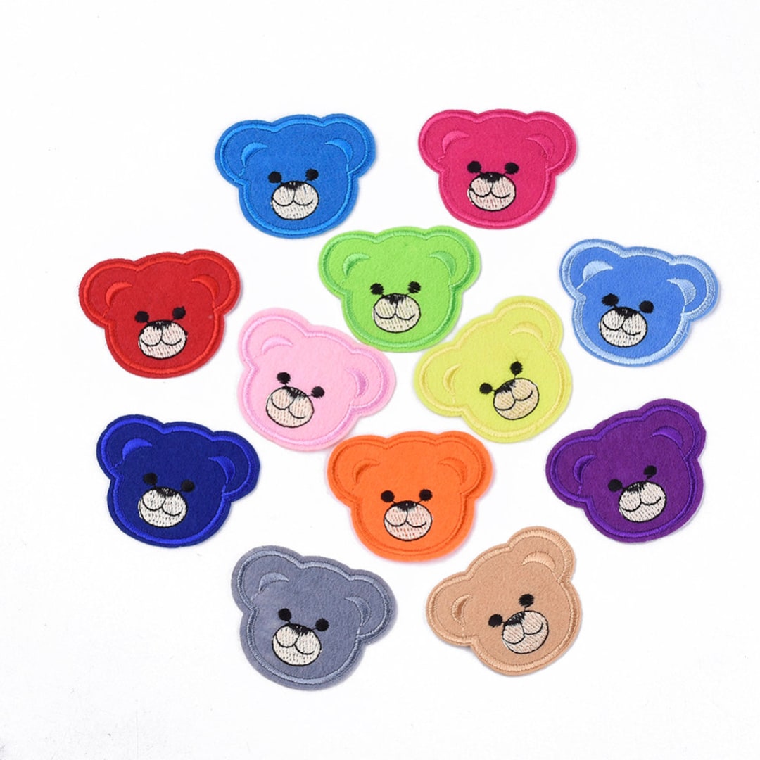 Teddy Bear Patch, Cute Embroidered Toy Patches, Iron on or Sew on Cloth ...