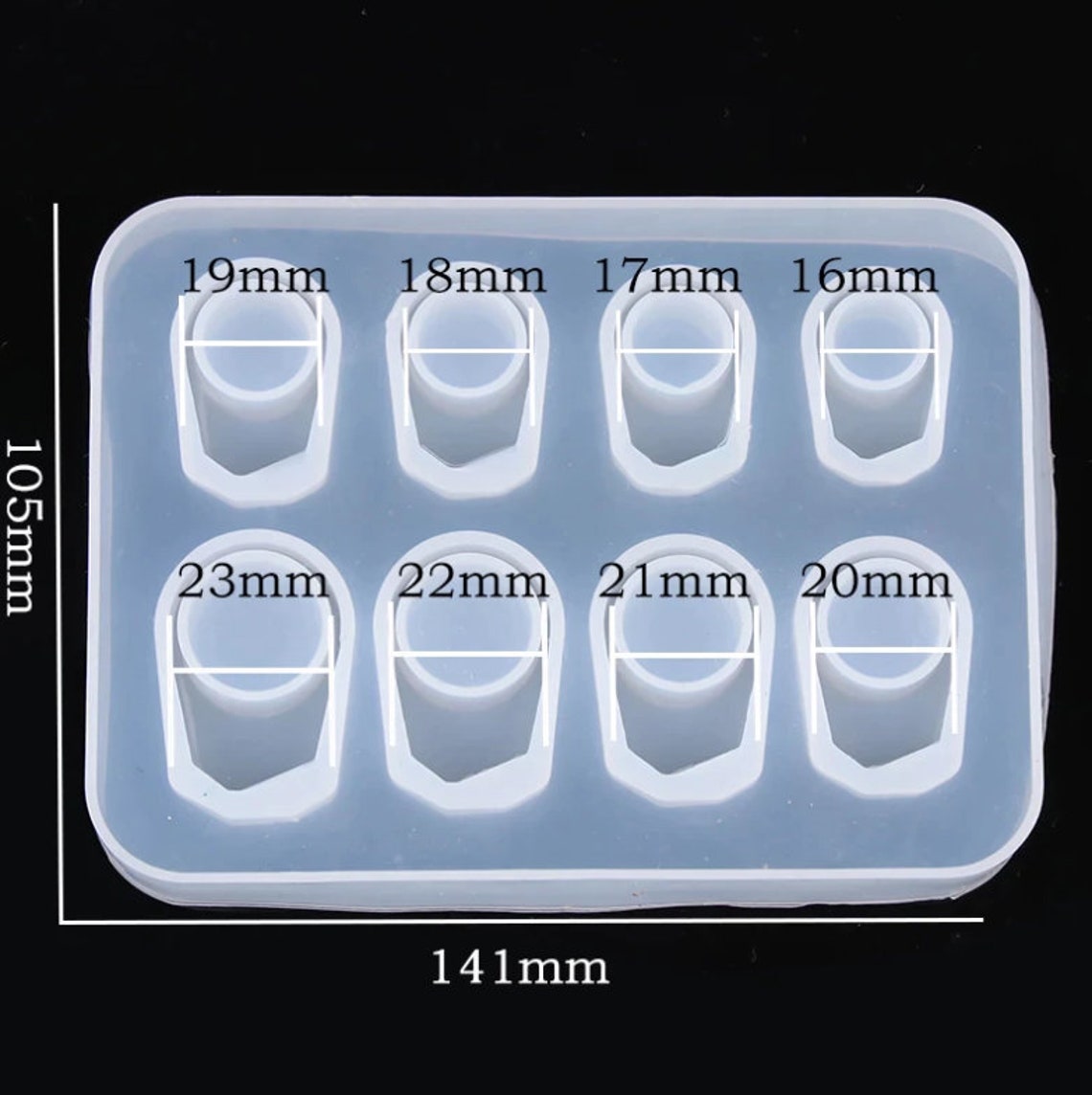 Ring Mould, Faceted Statement Rings, Silicone Mold for Resin, Broken ...