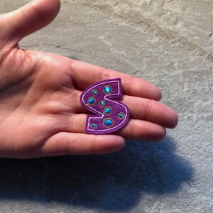 Alphabet Letter Patch, A-Z Patches, Embroidered 40mm Appliques, Iron on ...