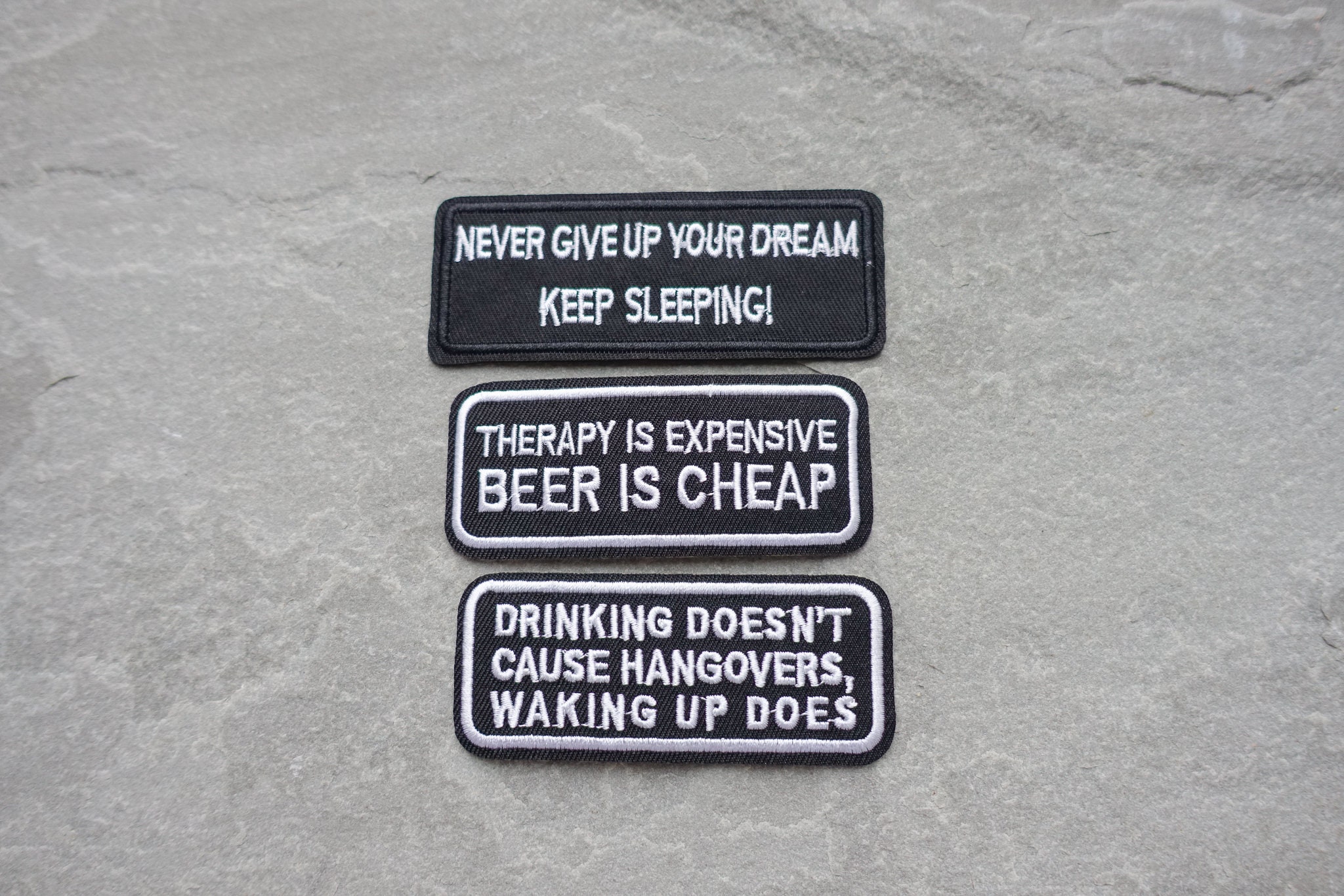 Drinking Patch Beer & Wine Patch Sleeping Sarcastic - Etsy UK