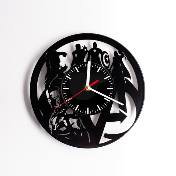 Superhero Cinematic Universe Vinyl Record Wall Clock Gift for | Etsy
