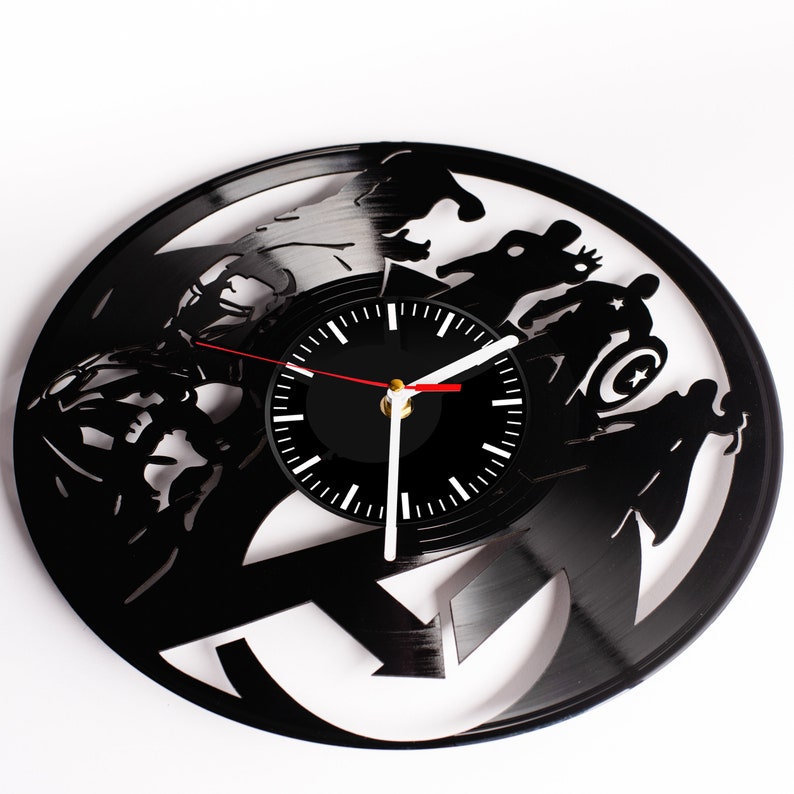 Superhero Cinematic Universe Vinyl Record Wall Clock Gift for | Etsy