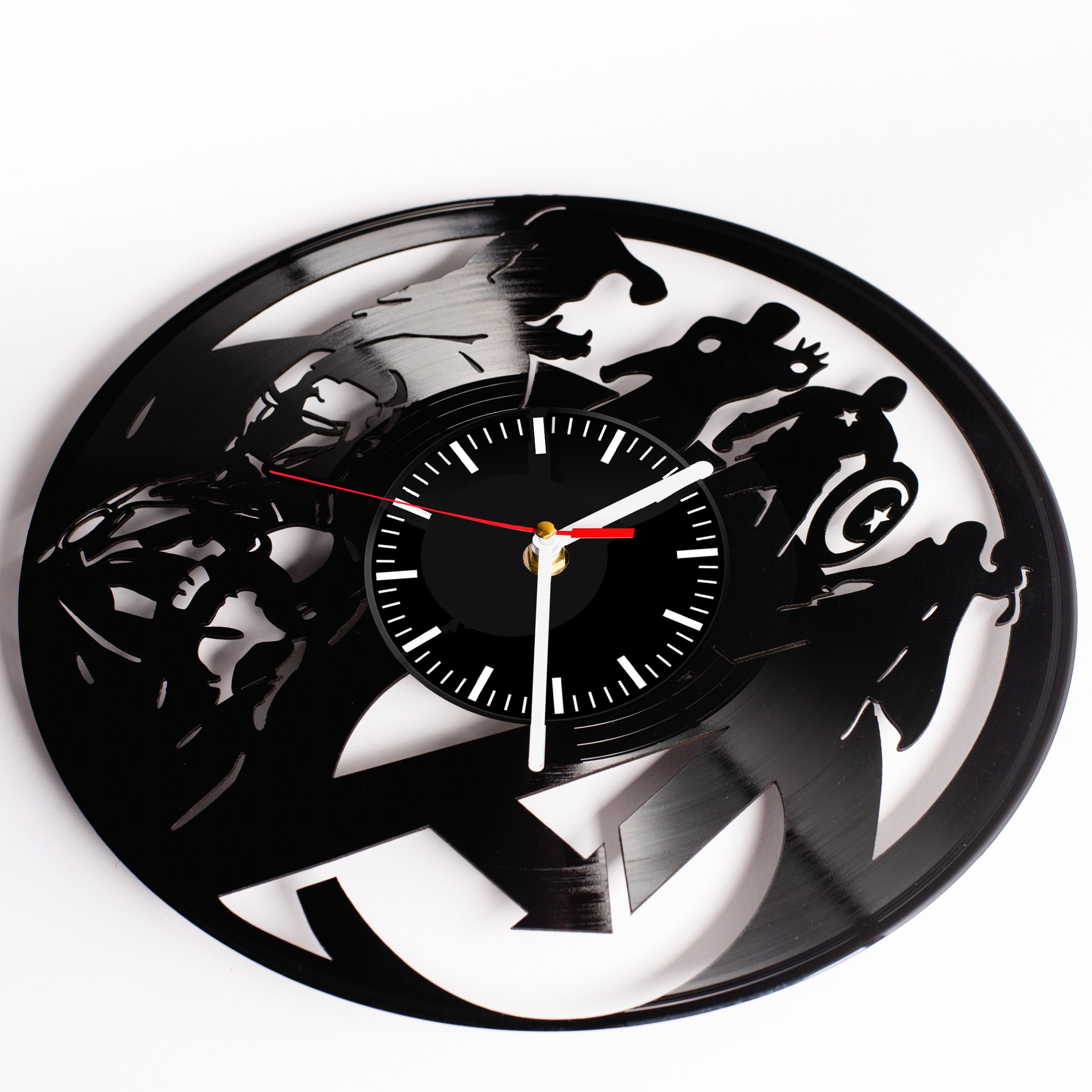 Superhero Cinematic Universe Vinyl Record Wall Clock Gift for | Etsy