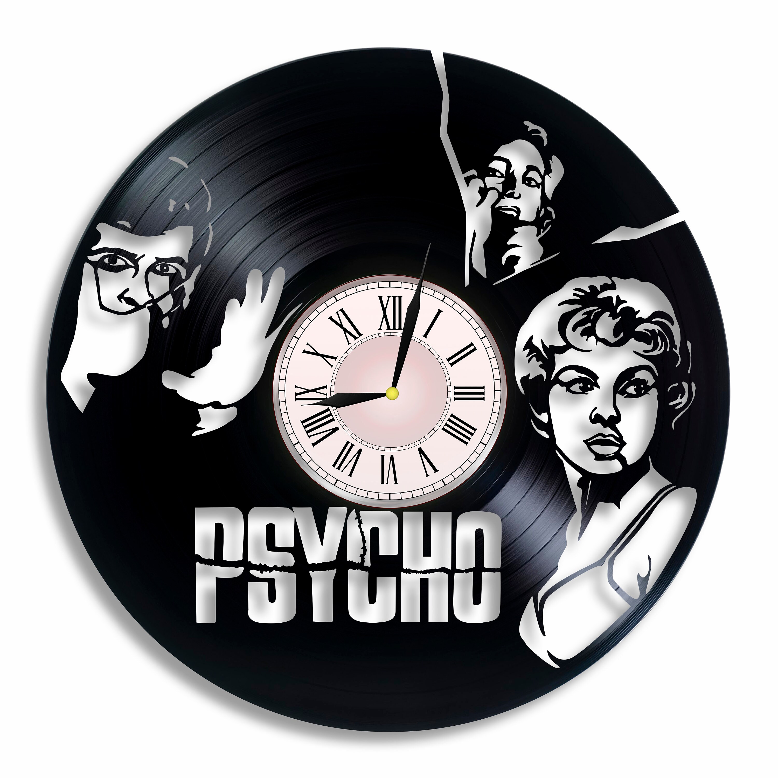 Home Décor Clocks Gift for Jaws 1975 Horror Fans Retro Horror Film ...