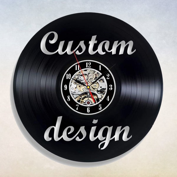 Vinyl Wall Clock - Etsy