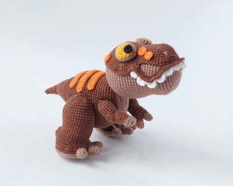 T Rex Dinosaur Crochet Pattern Crochet Tutorial Dinosaur Amigurumi ...