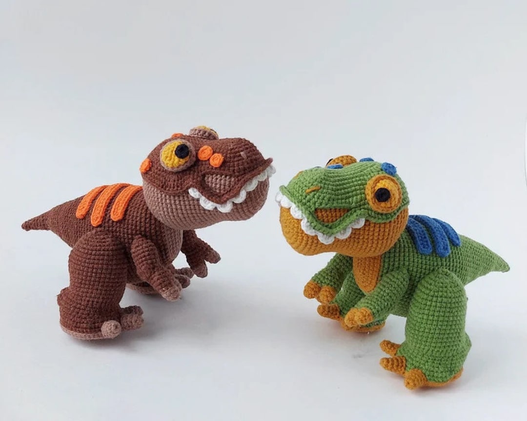 T Rex Dinosaur Crochet Pattern Crochet Tutorial Dinosaur Amigurumi ...
