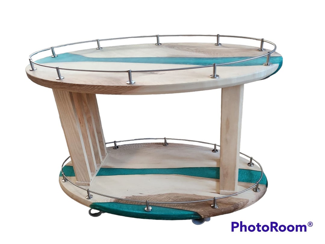Ash and Resin Drinks Trolley - Etsy
