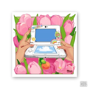 Game in Tulips Art Print - Etsy
