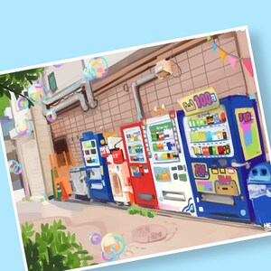 Vending Alley Art Print - Etsy