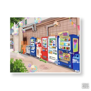 Vending Alley Art Print - Etsy
