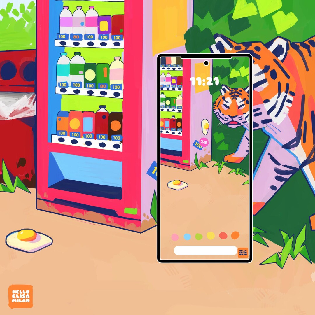 Tiger Pen Phone Background - Etsy