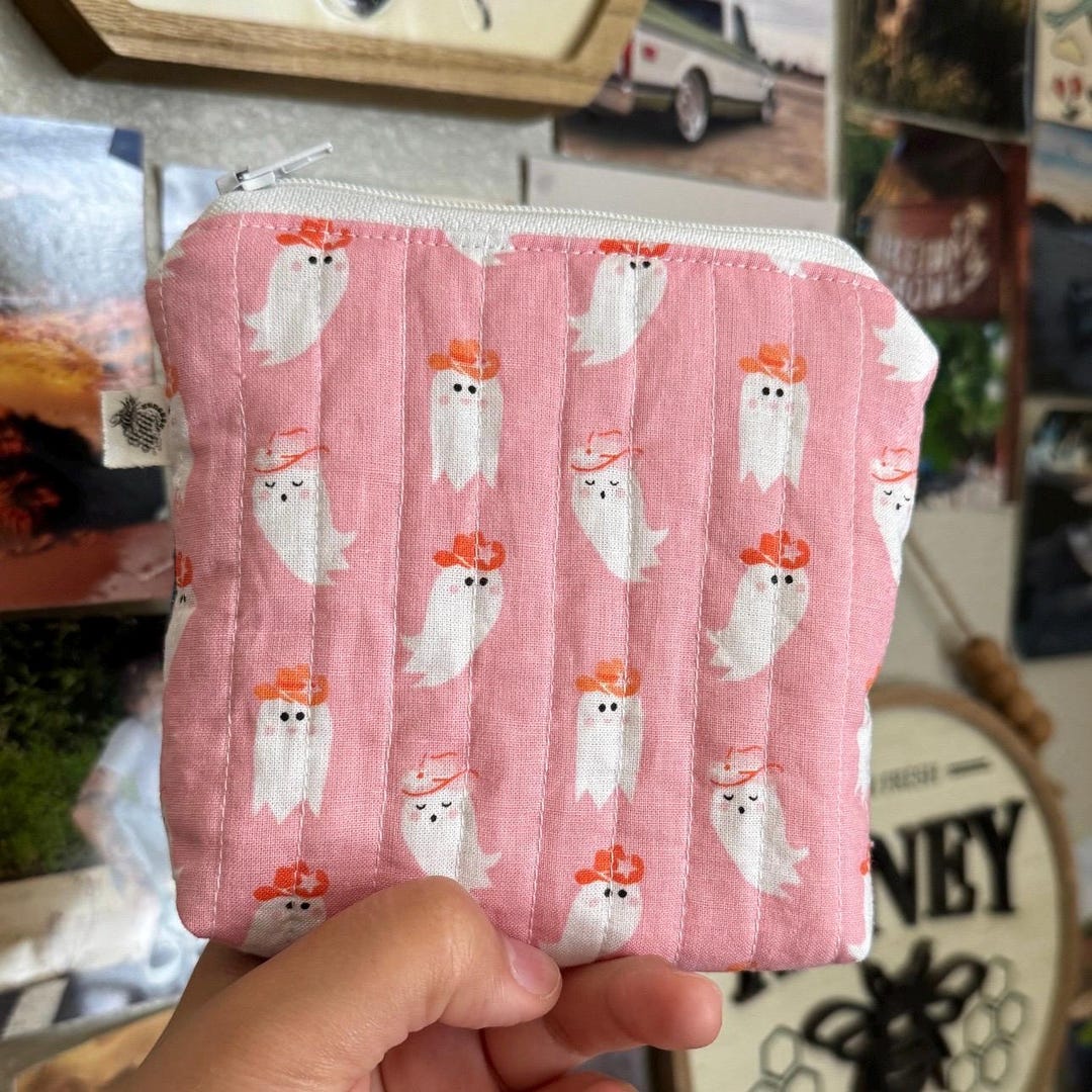 Ghost Cowboy Zipper Pouch | Coin Purse | Small Zipper Pouch | Gift for ...